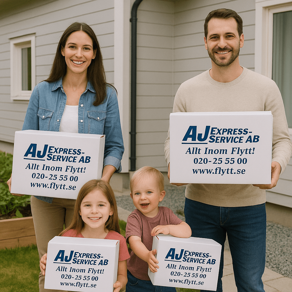 Flytta med barn? Trygga familjeflyttar med A-J Express-Service